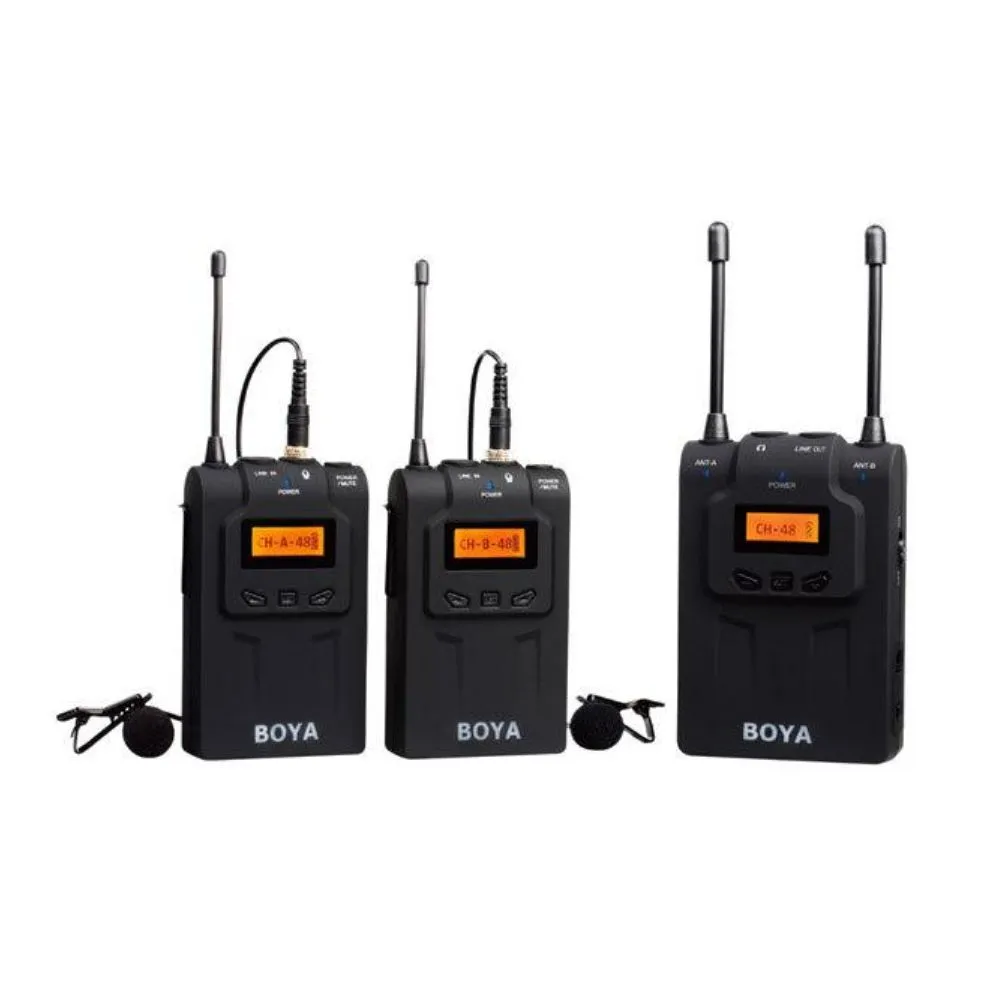 BOYA BY-WM8 DUAL CHANNEL UHF WIRELESS MICROPHONE SYSTEM - Lebanon ...