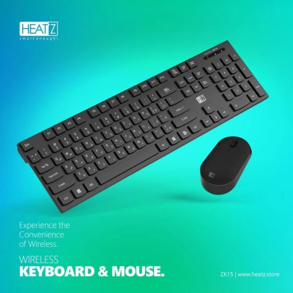 Heatz Wireless Keyboard And Mouse ZK15 - Lebanon