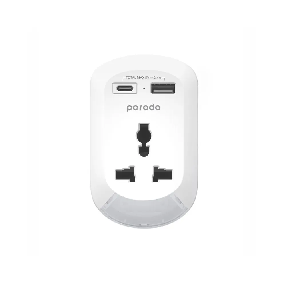 Porodo Universal AC Socket EU Plug Adapter - Lebanon